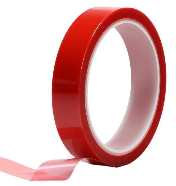 Red PET Adhesive Tape Colorful Film Acrylic Pressure Sensitive Adhesive ...